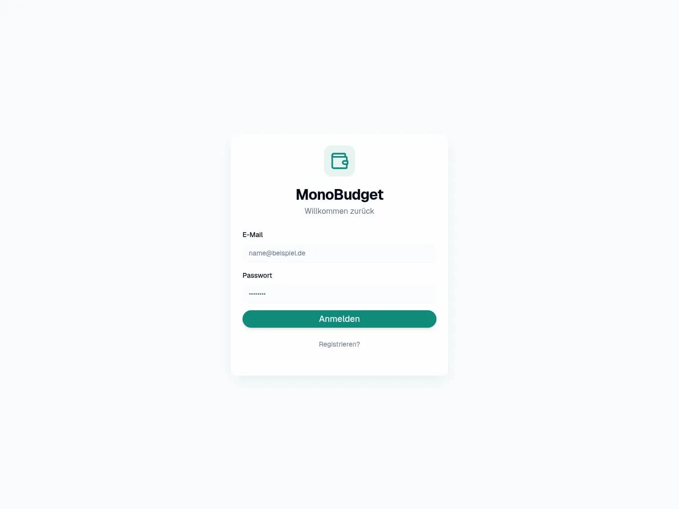 MonoBudget Web App