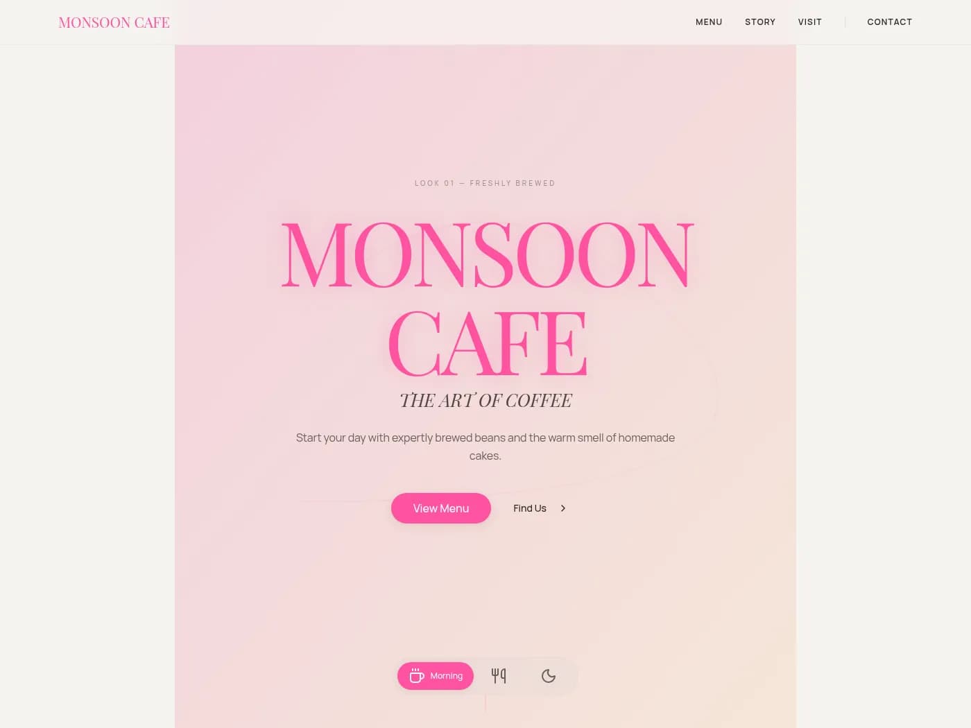 Monsoon Cafe Website