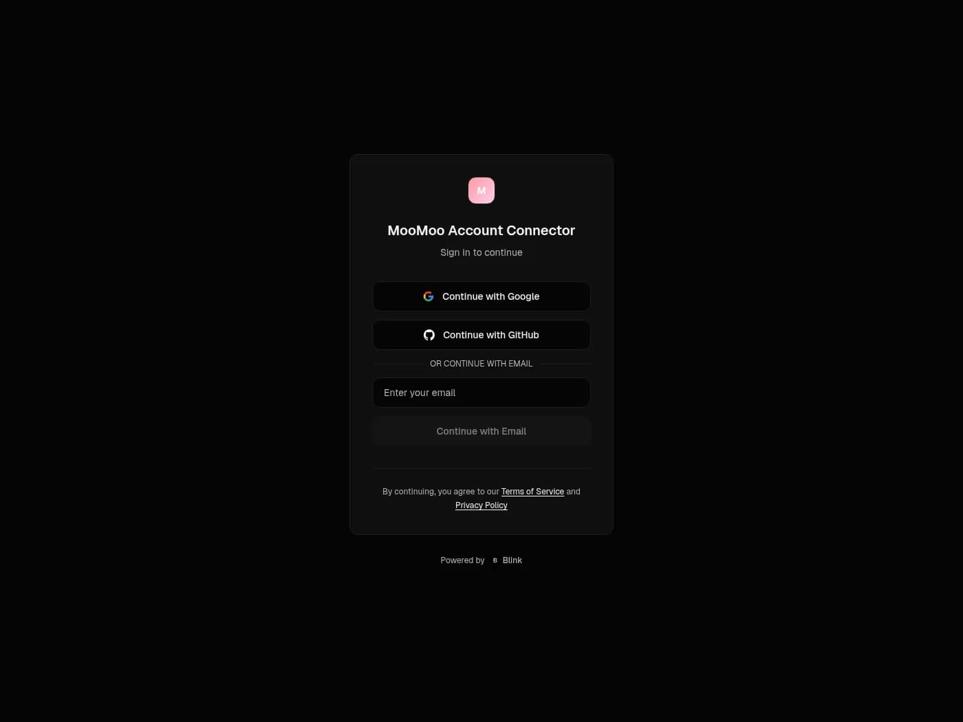 MooMoo Account Connector