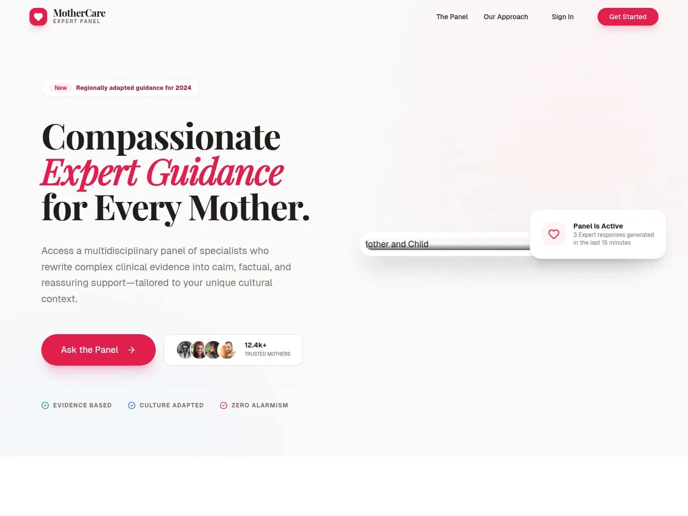 MotherCare Guidance Panel