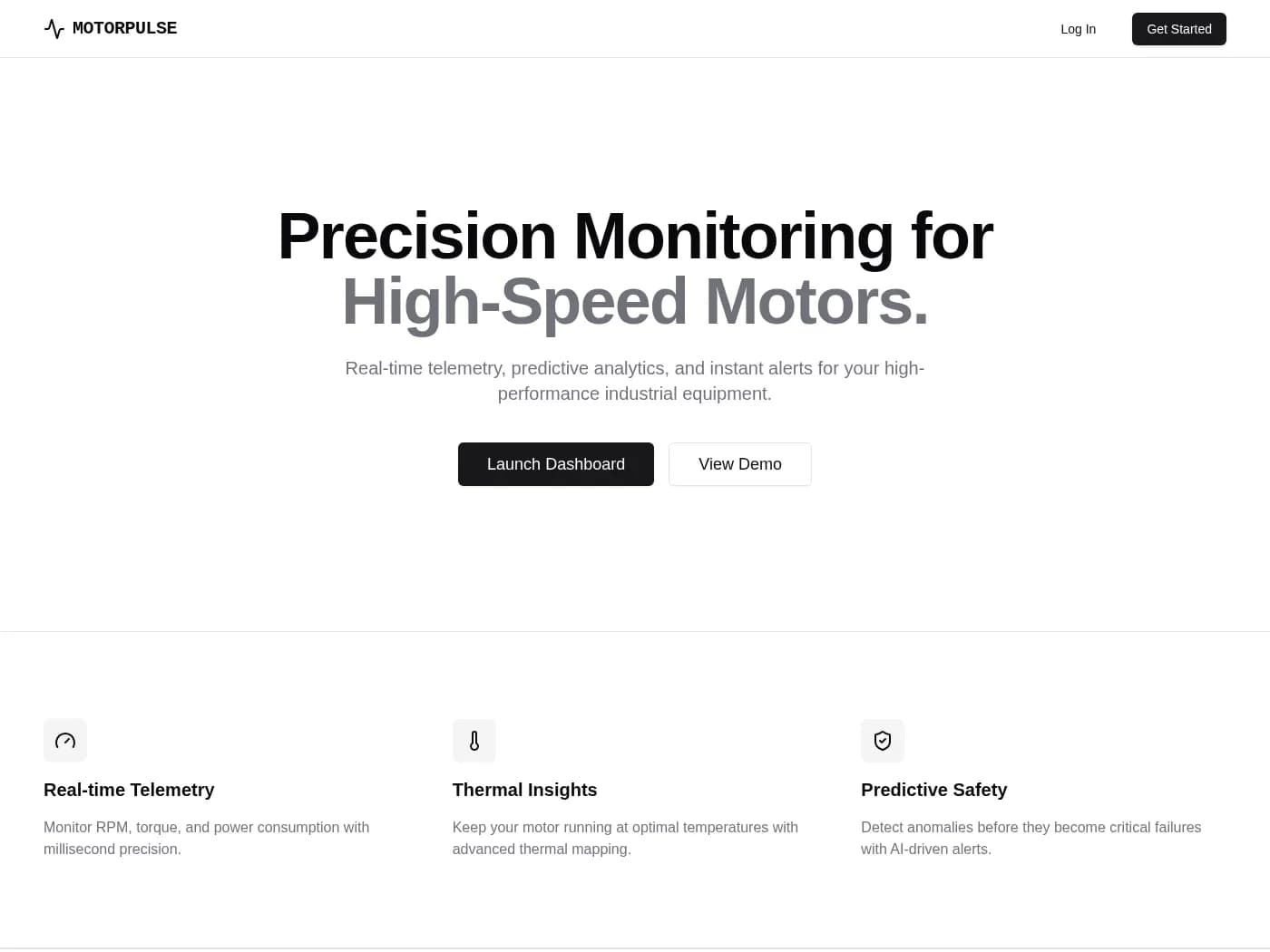 High-Speed Motor Monitor