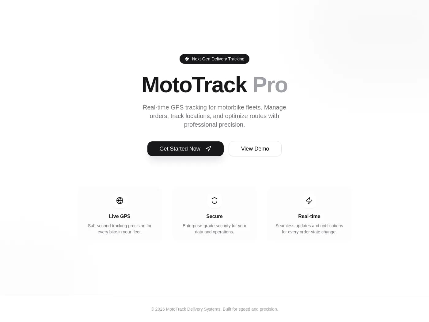 MotoTrack Delivery App