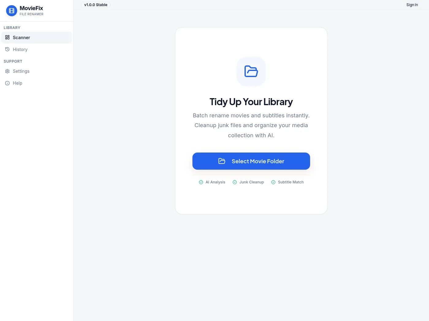 Movie File Renamer