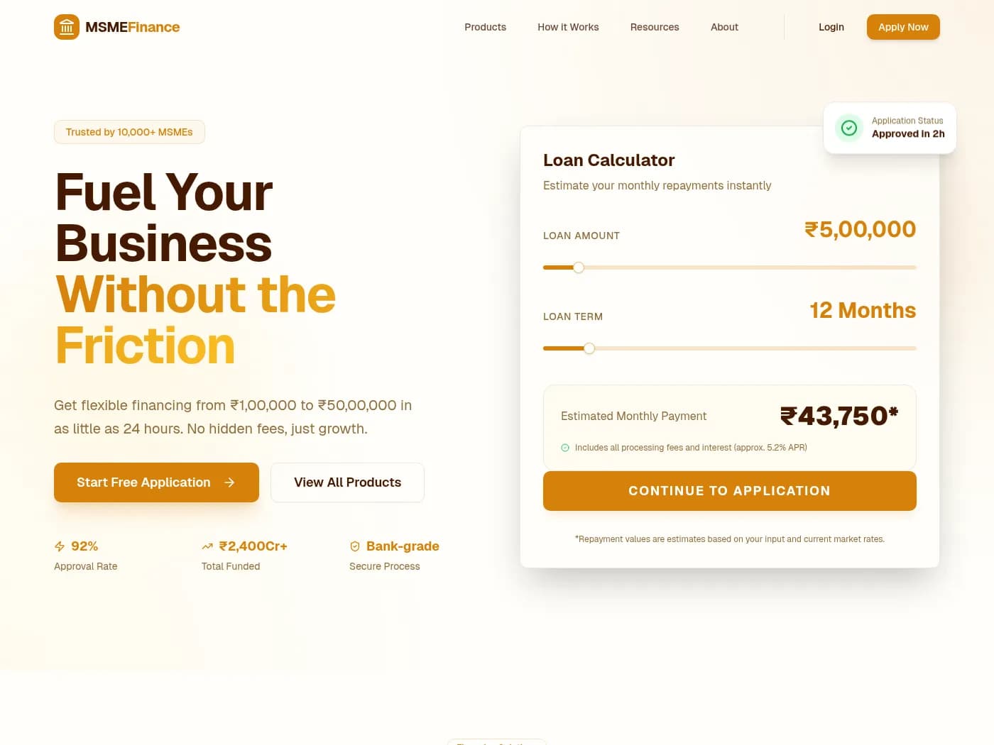 MSME Financing Demo