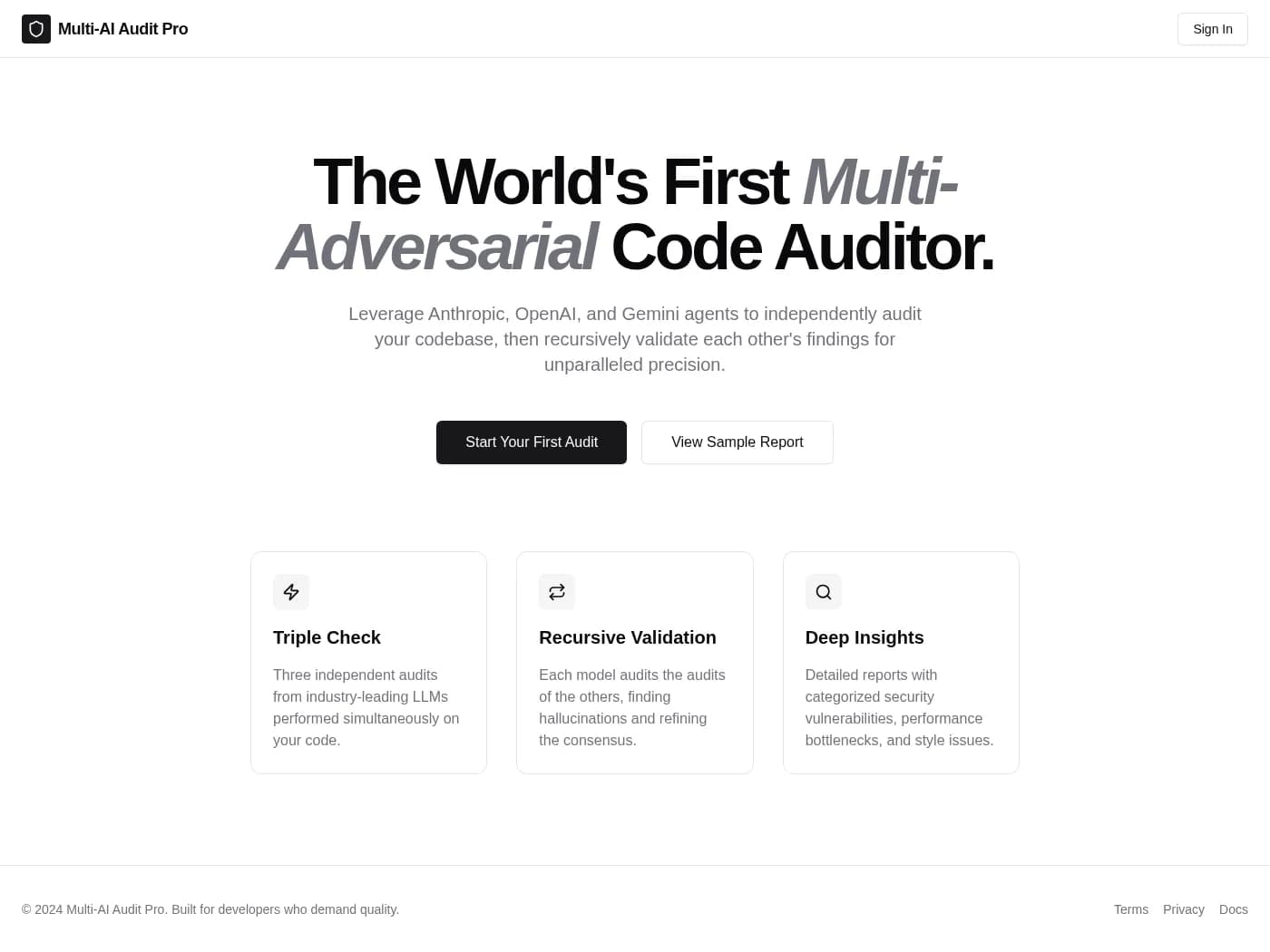 Multi-AI Code Audit Pro