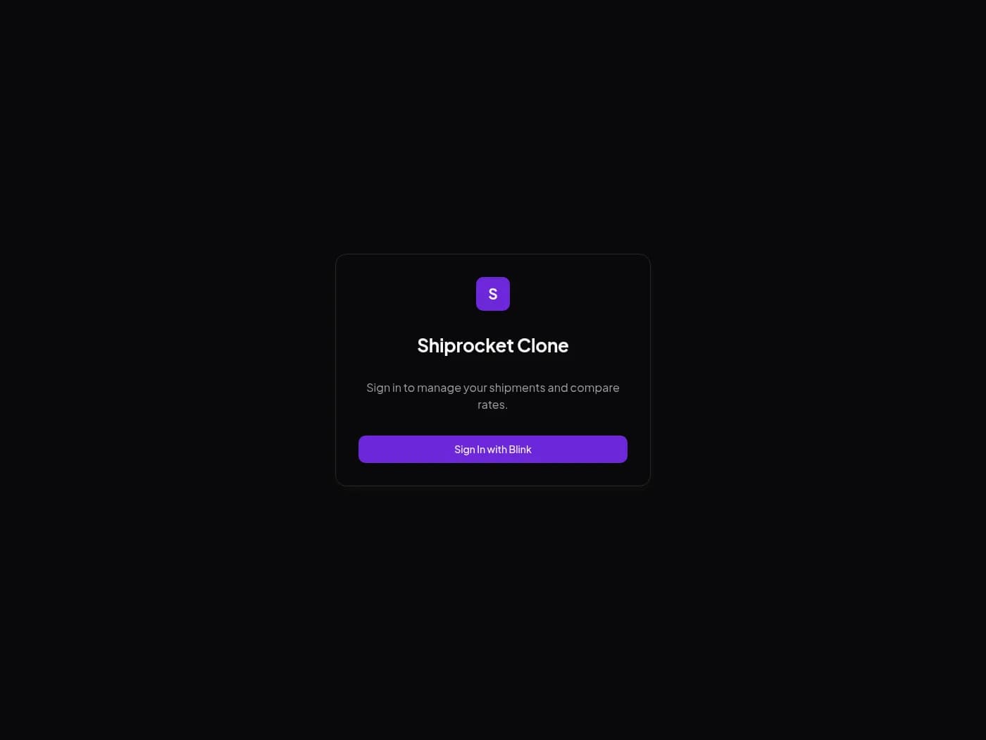 Shiprocket Clone