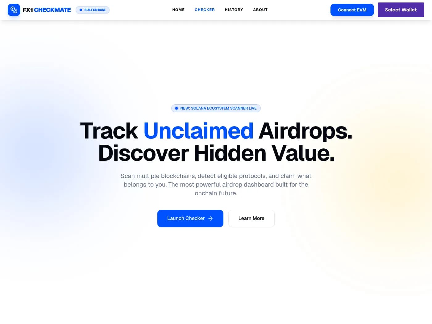 FX1 Multi-Chain Airdrop Checker