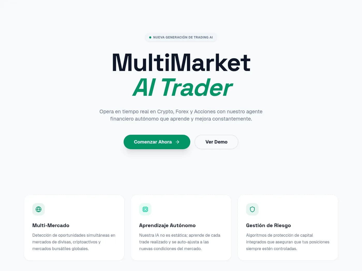 MultiMarket AI Trader