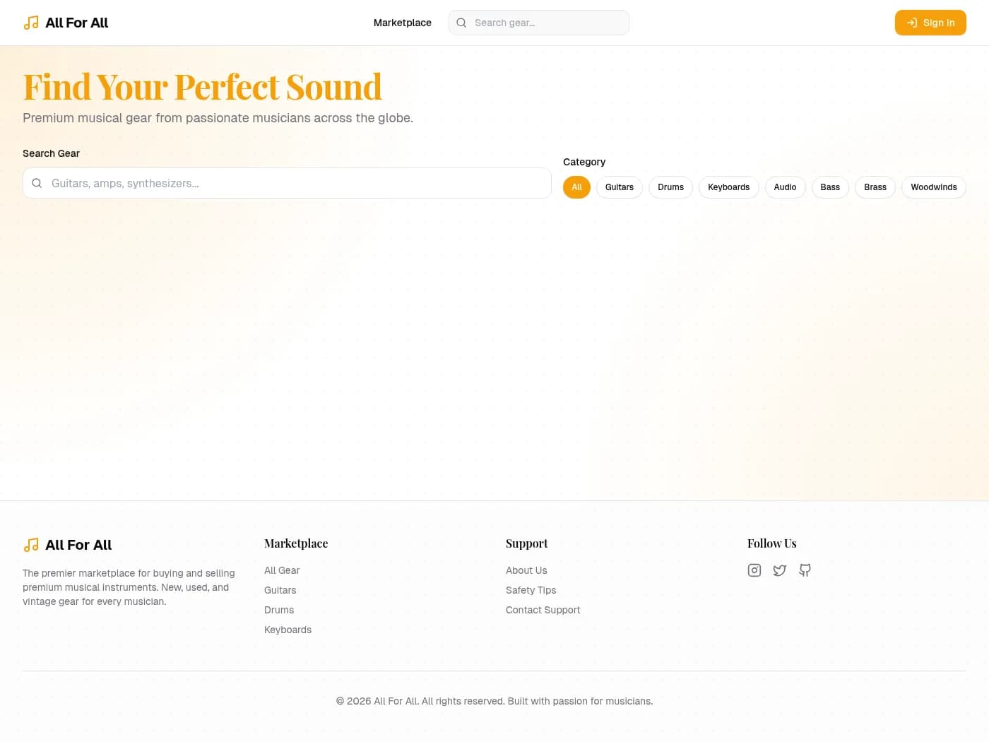 Music Gear Marketplace