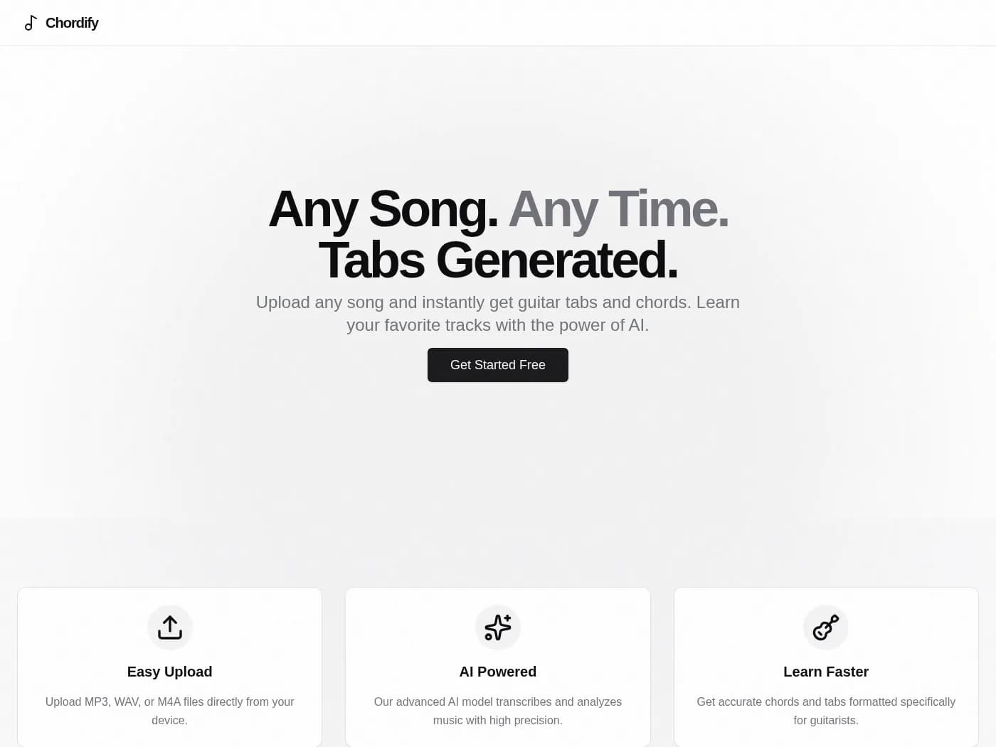 Chordify Music Tab App
