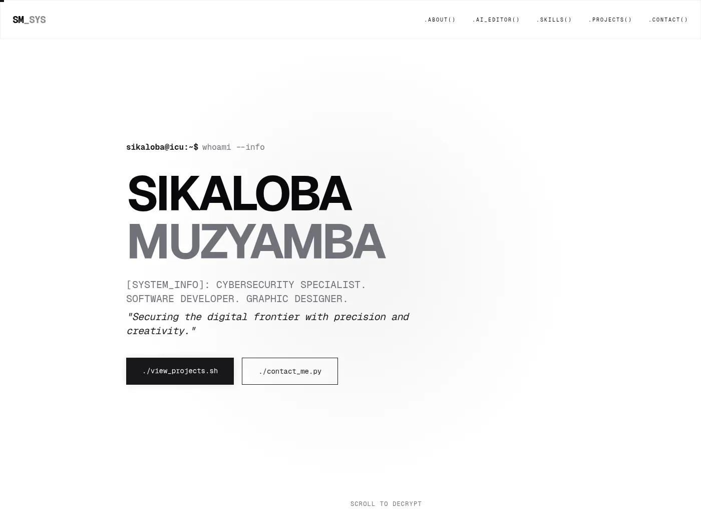 Sikaloba Muzyamba Portfolio