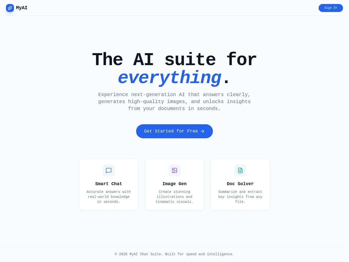 MyAI Chat Suite