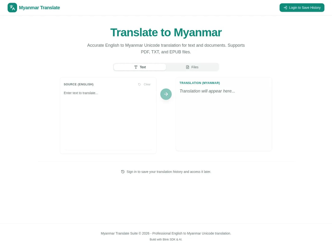 Myanmar Translate Suite