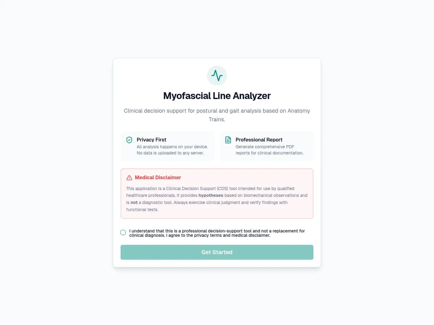 Myofascial Line Analyzer