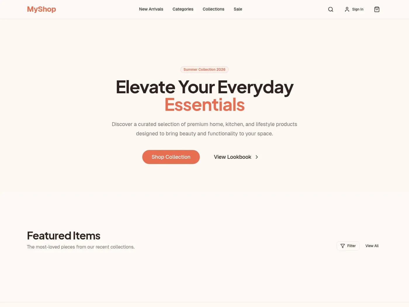 MyShop Commerce Platform