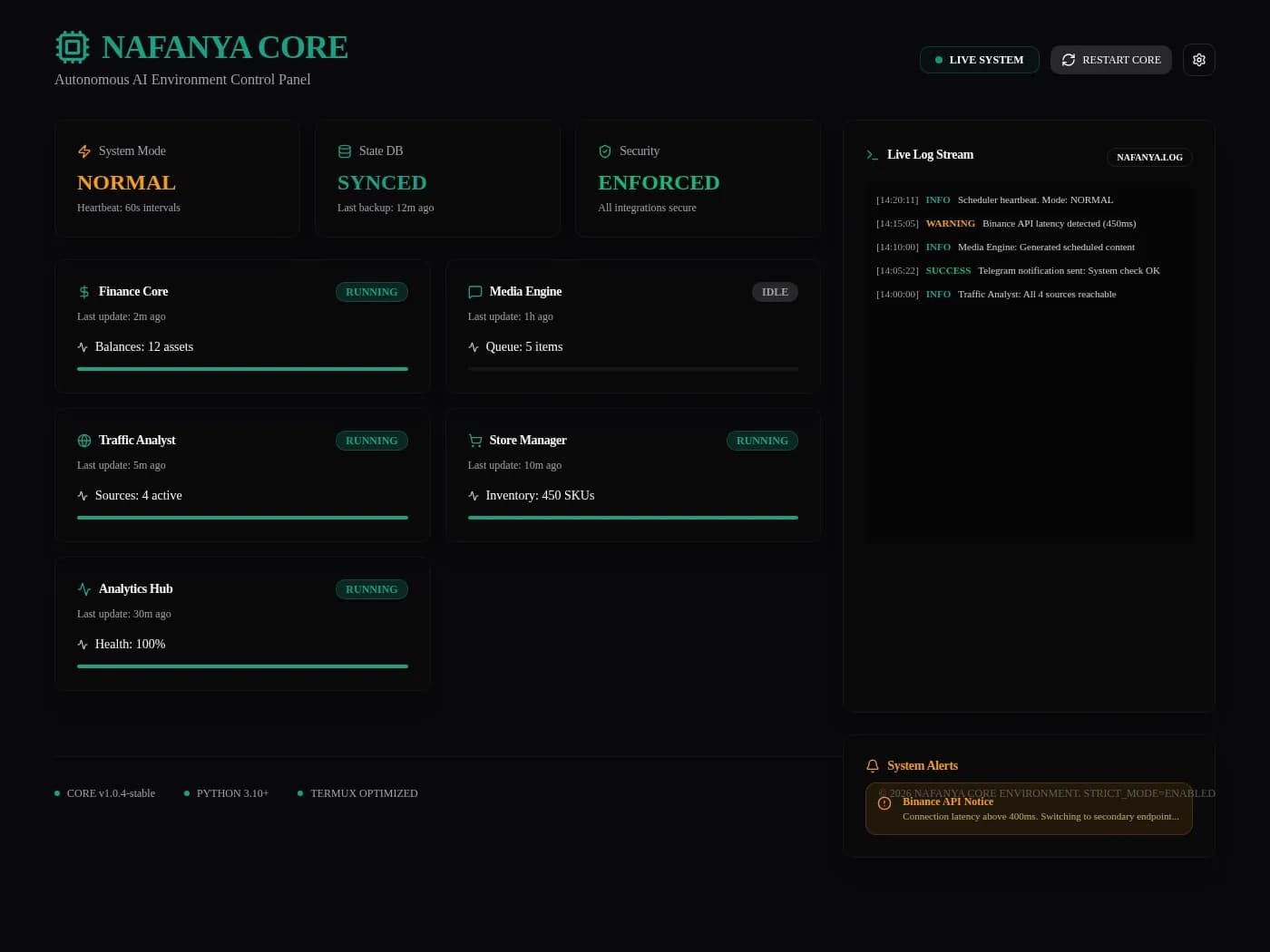 Nafanya Core Environment