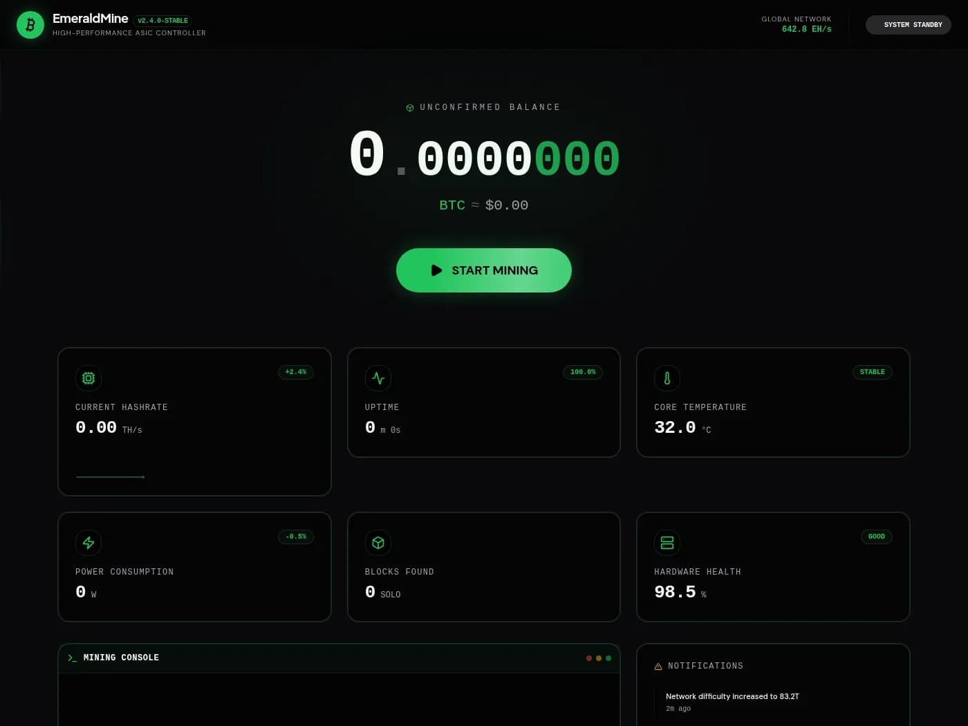 Nano Bitcoin Miner