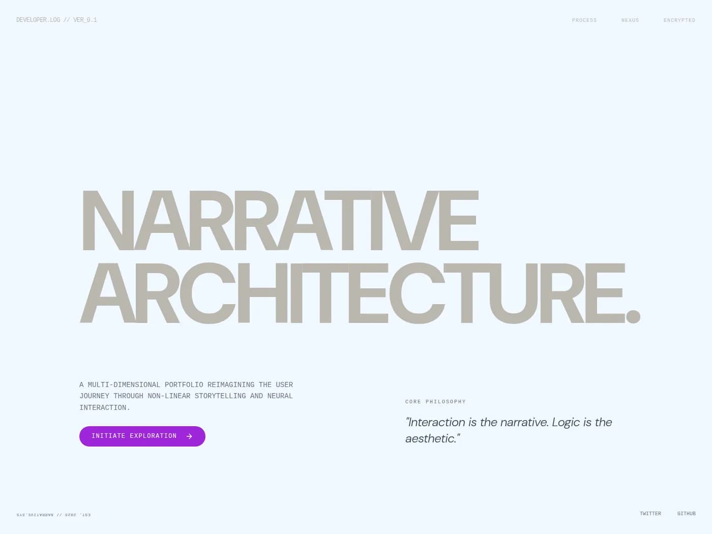 Narrative Web Portfolio