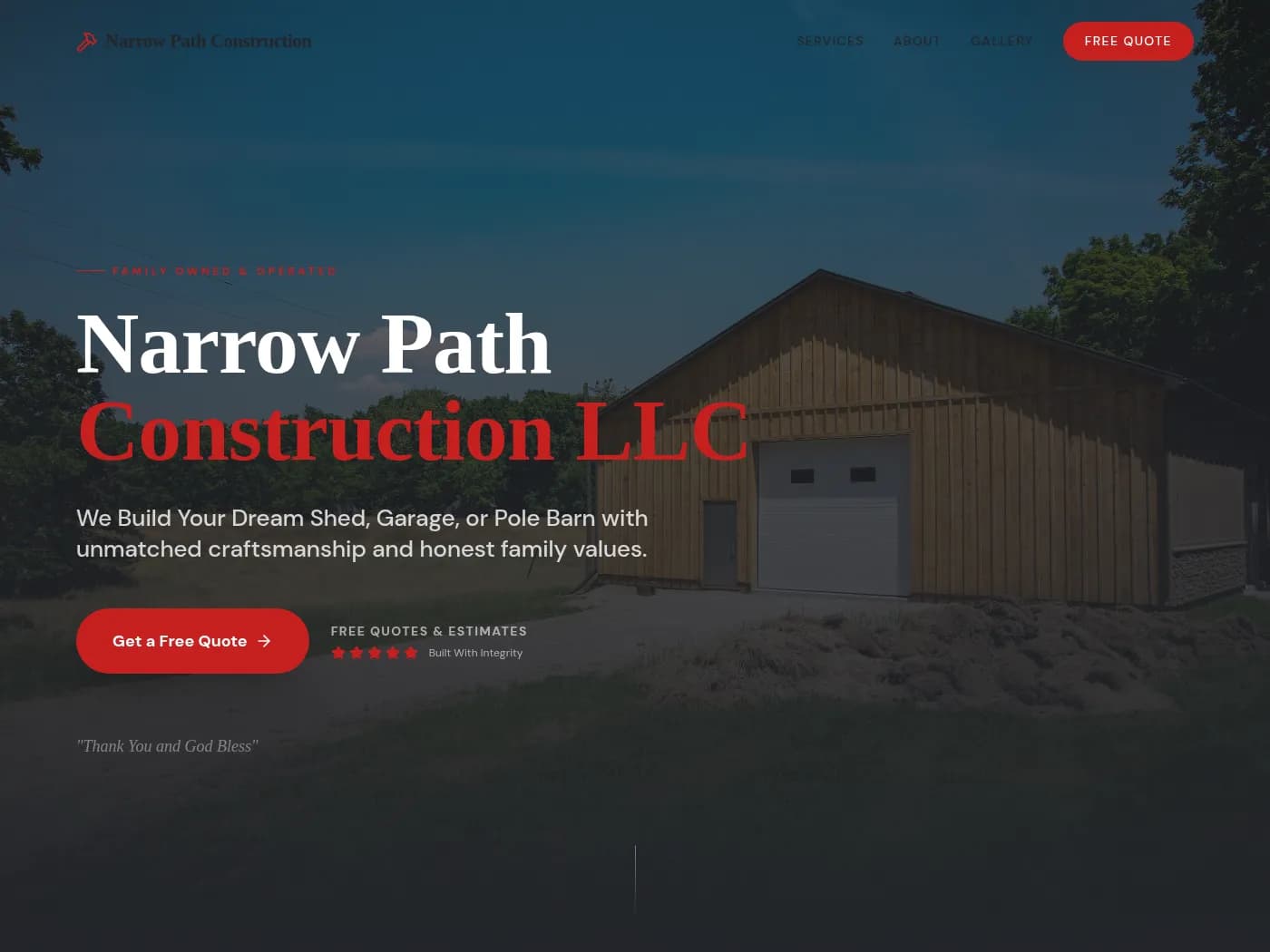 Narrow Path Construction Site