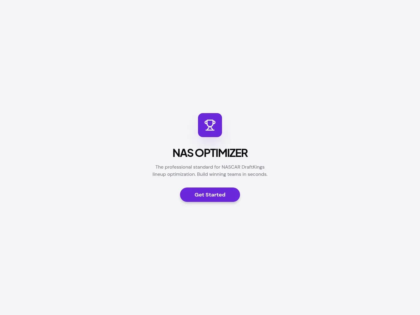 DraftKings NASCAR Optimizer