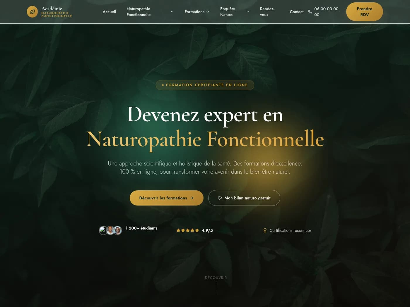 Académie Naturopathie Fonctionnelle