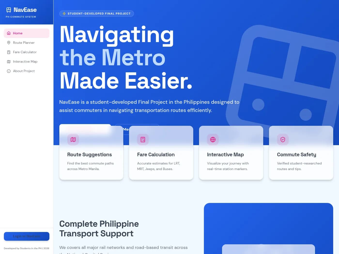 NavEase: PH Commute Guide