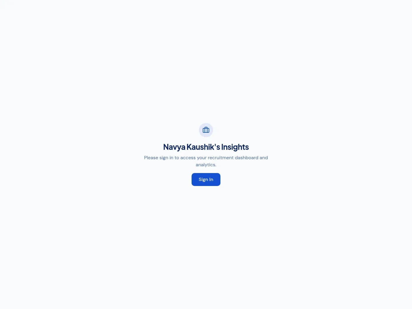Navya Insights Dashboard