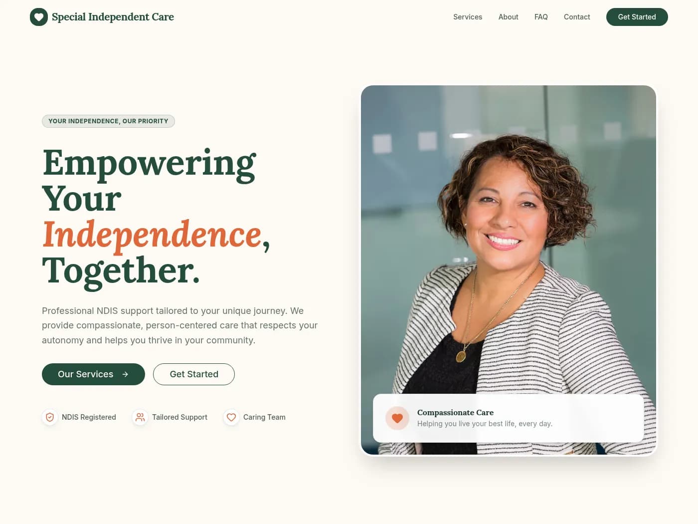 Special Independent Care Site