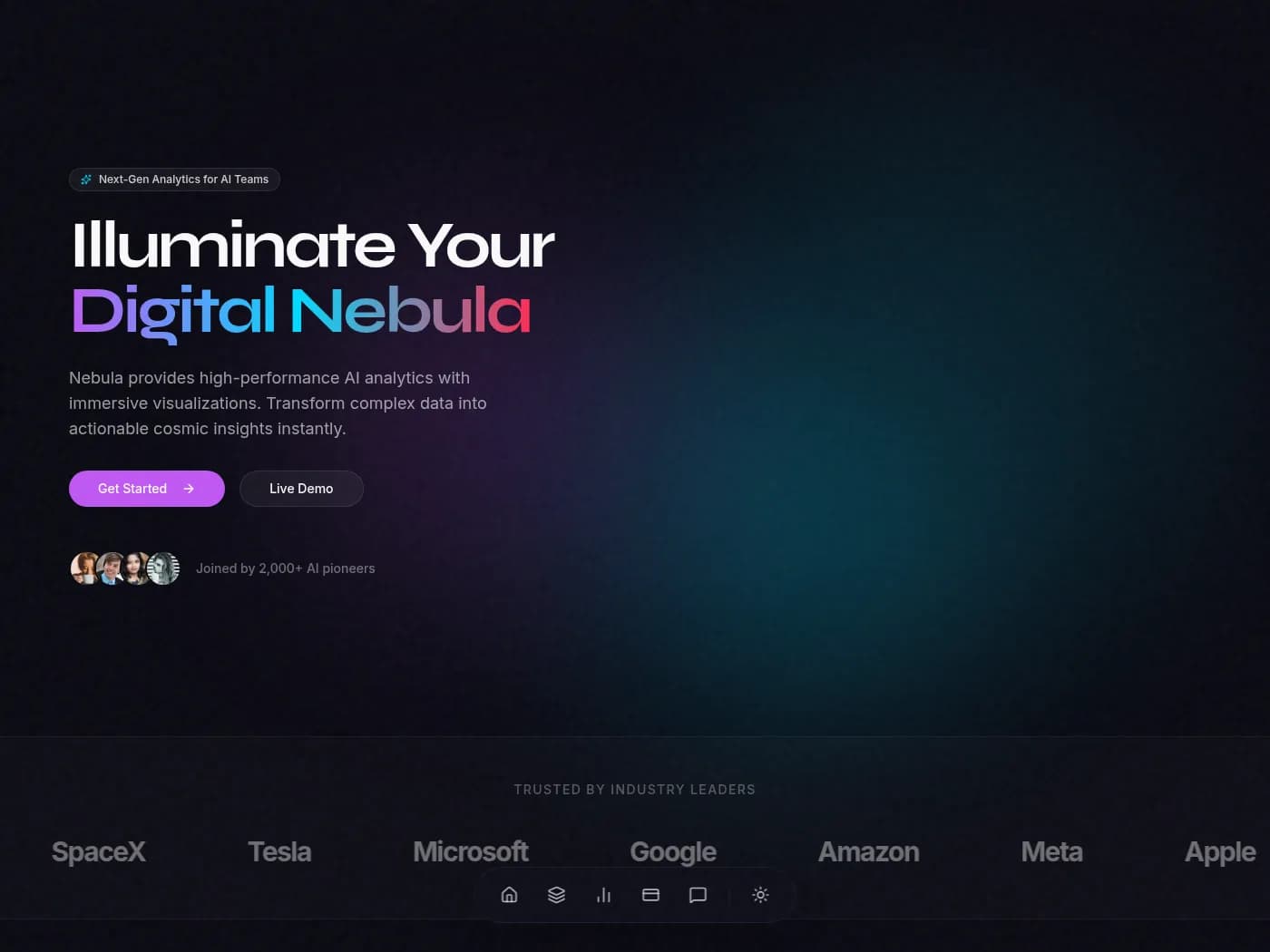 Nebula Analytics Dashboard