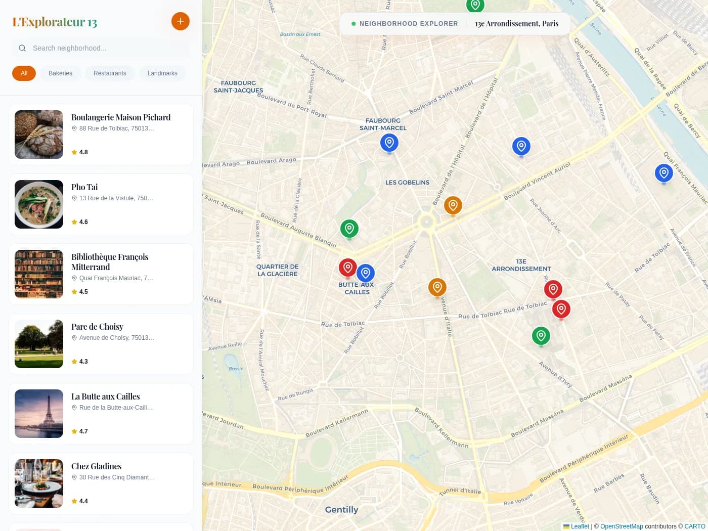 Neighborhood Map Explorer