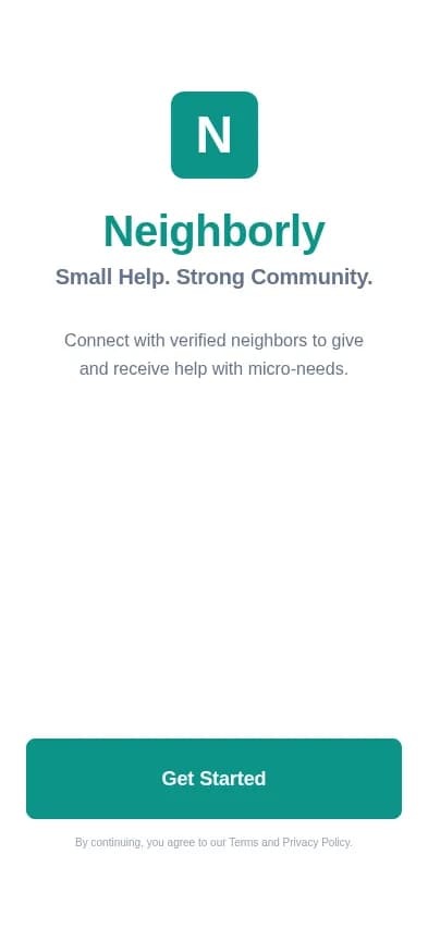 Neighborly Community App