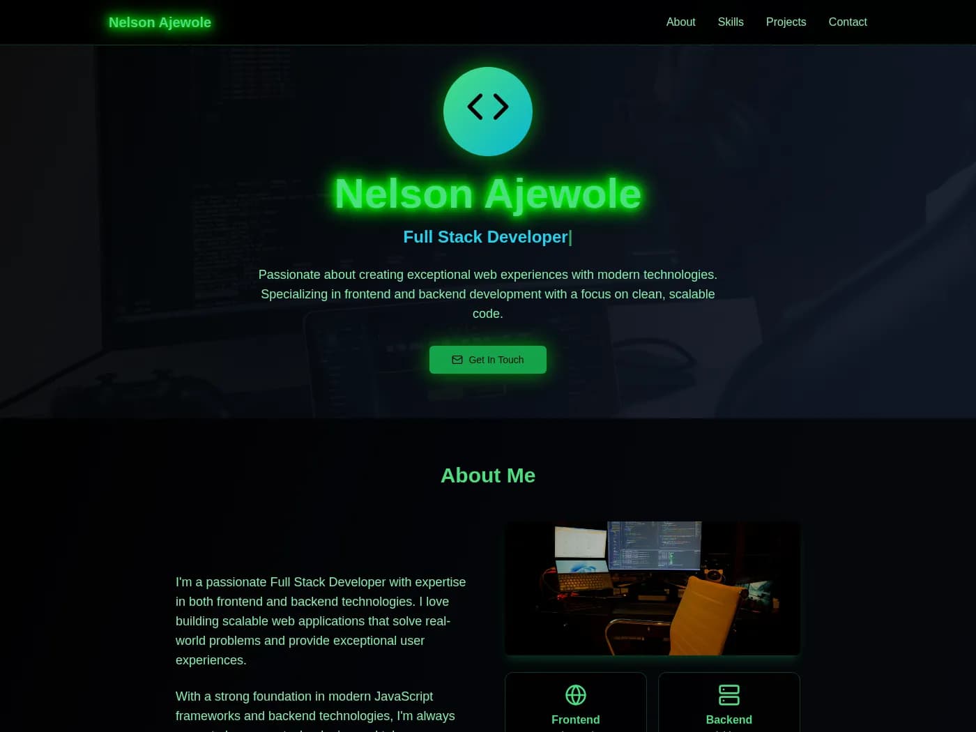 Nelson Ajewole Professional Portfolio