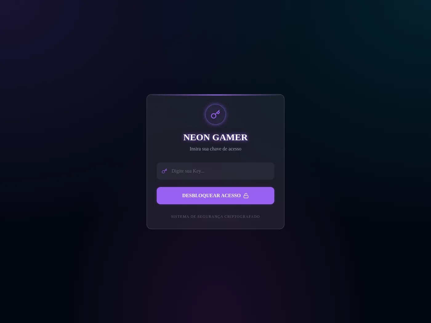 NeonGamer Dashboard