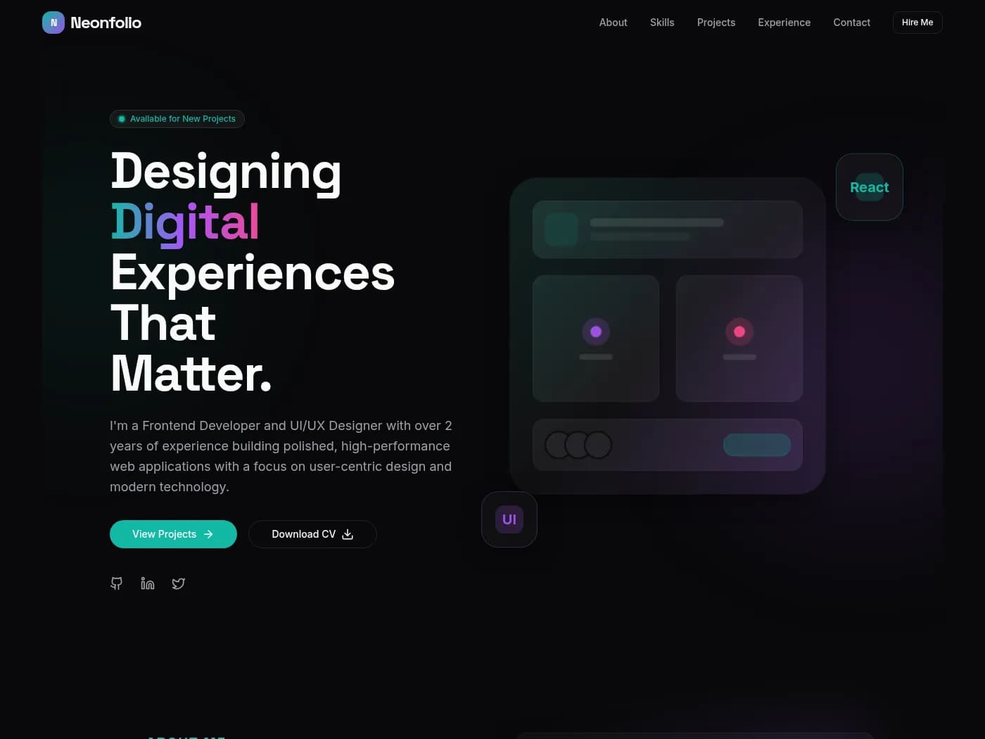 Neonfolio