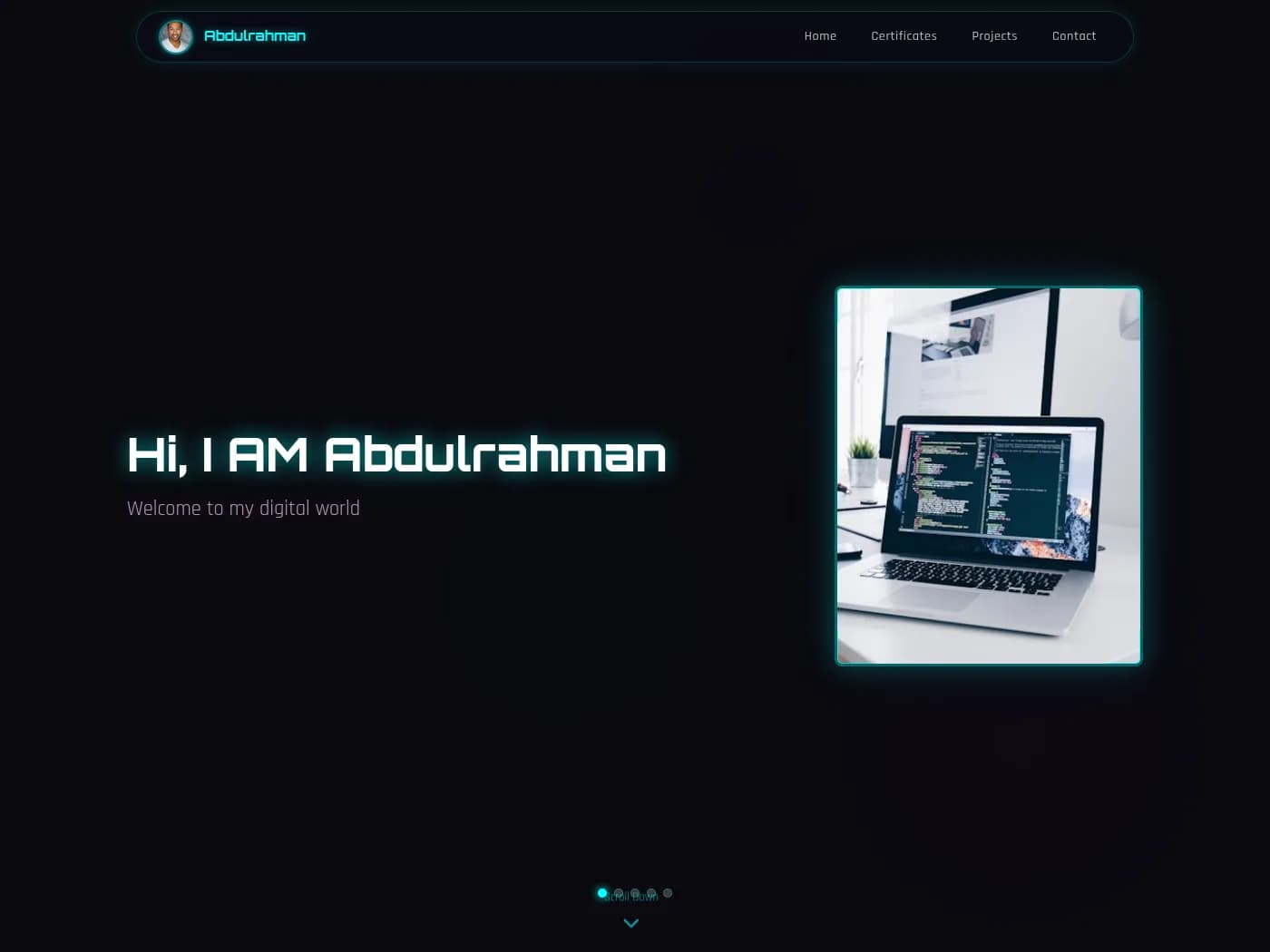 NeonFrame 3D Portfolio