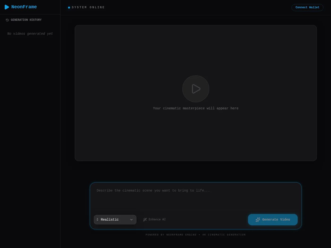 NeonFrame Video AI