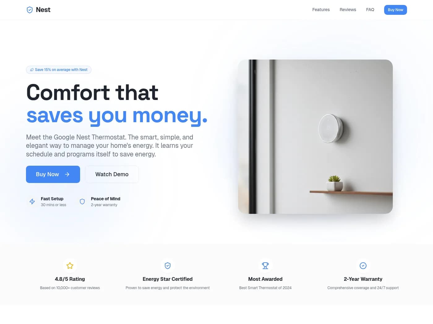 Nest Thermostat Showcase