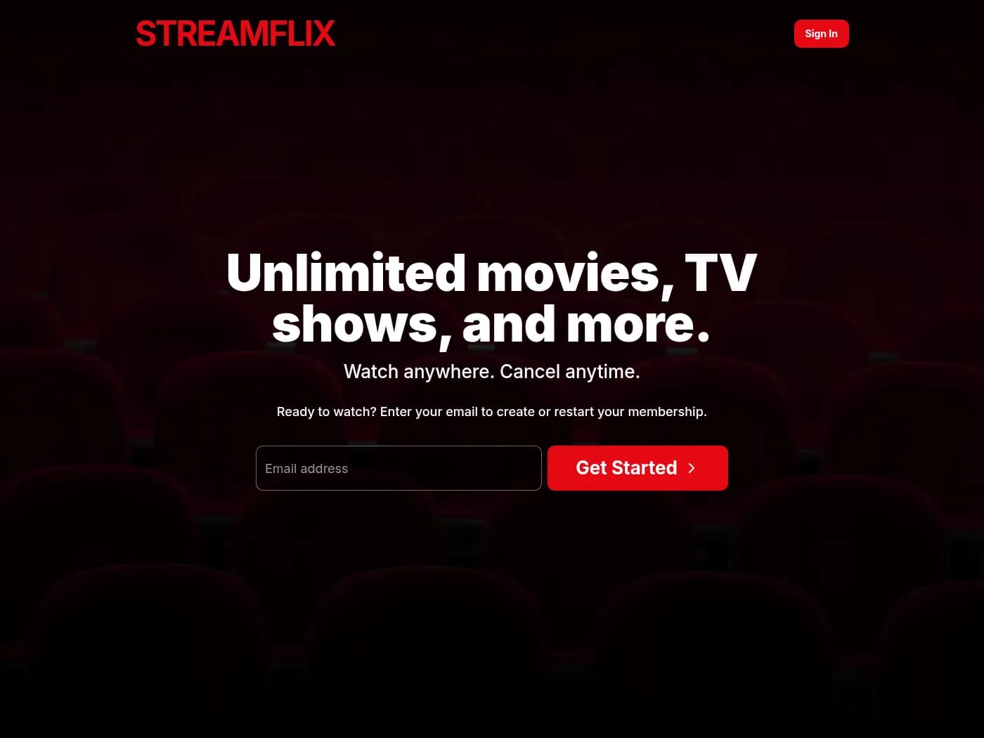 StreamFlix Clone