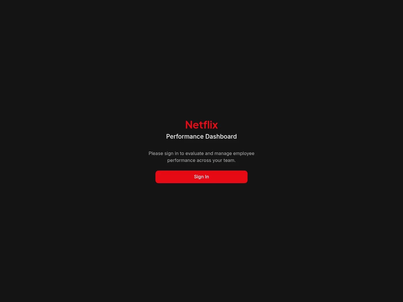Netflix Performance Dashboard