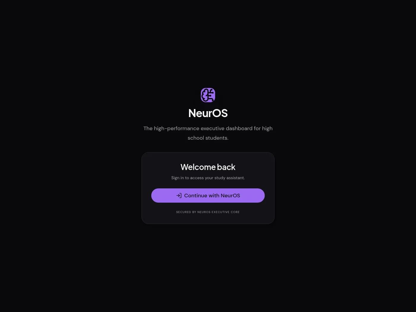 NeurOS Study Dashboard