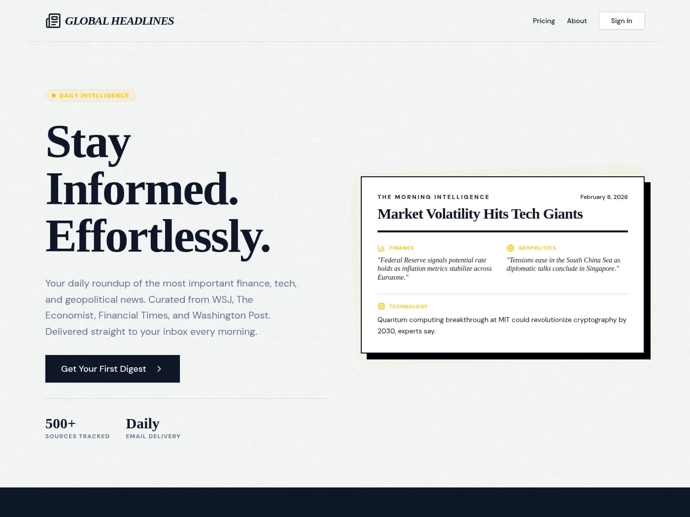 Global Headlines Digest