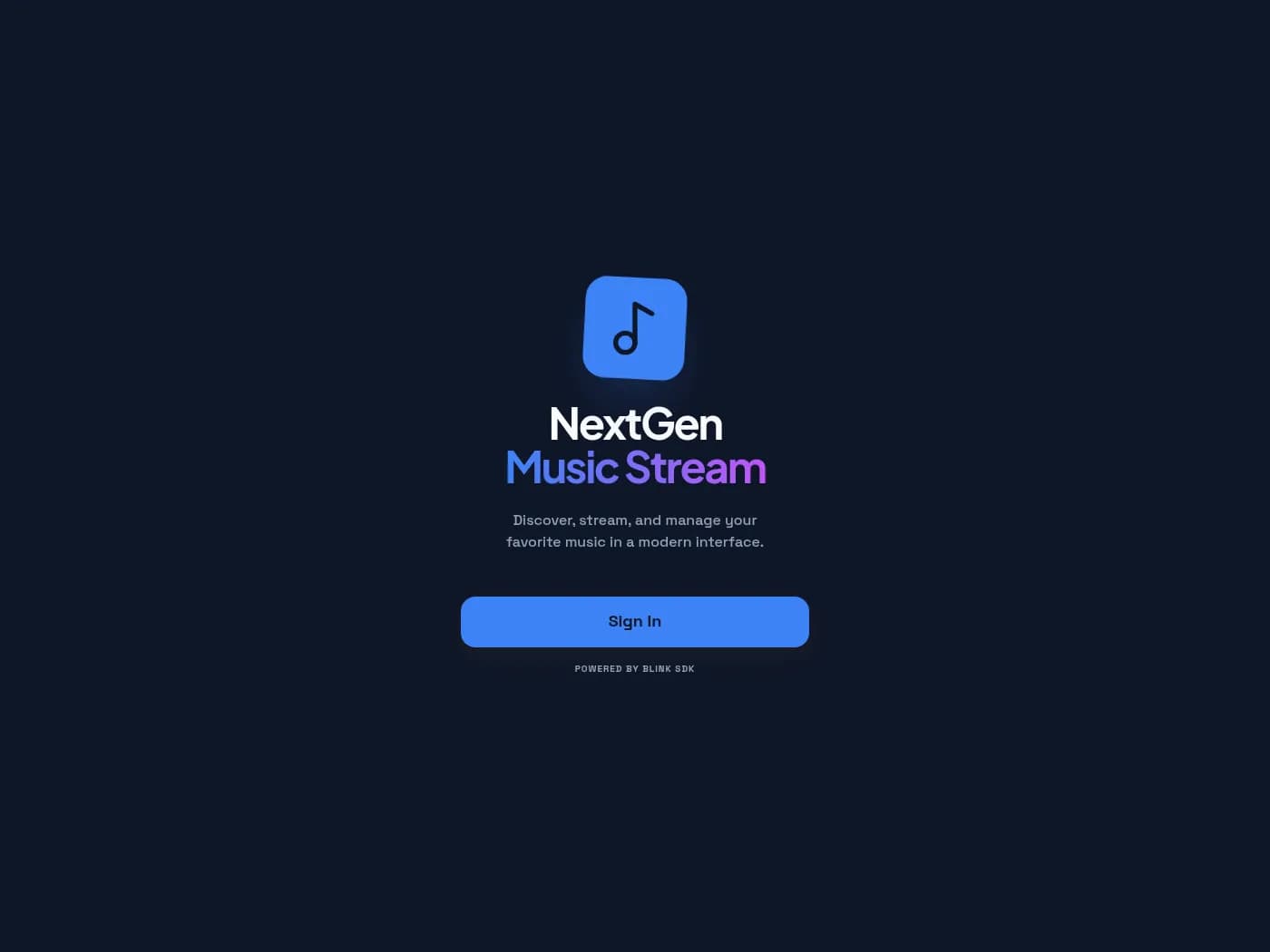 NextGen Music Stream