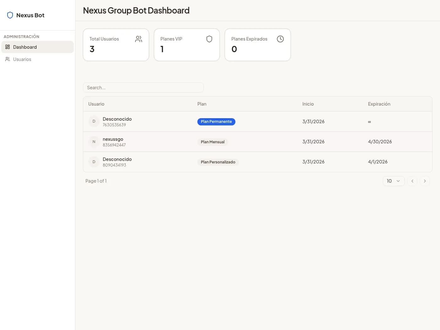 Nexus Group Bot