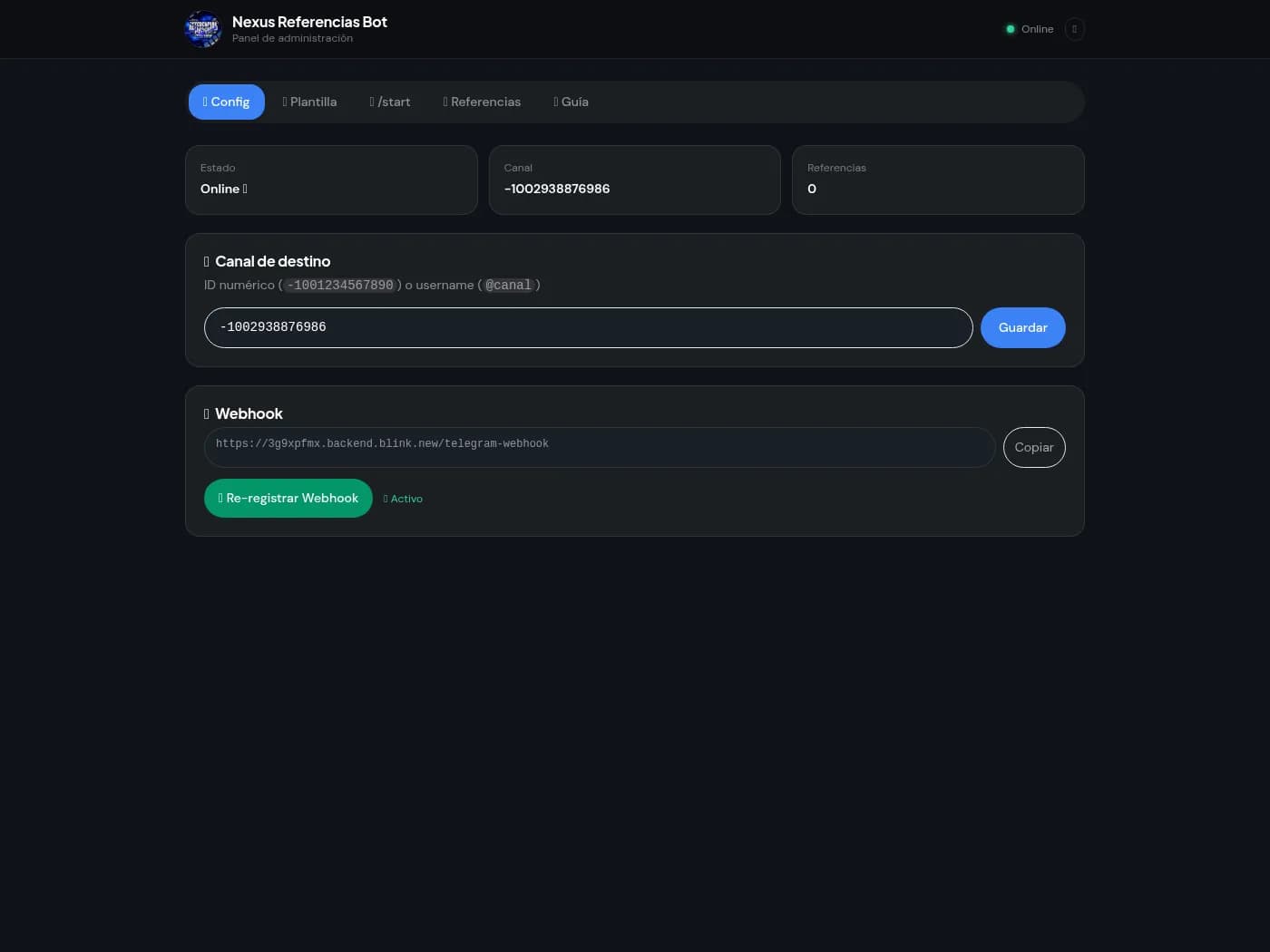 Nexus Referencias Bot