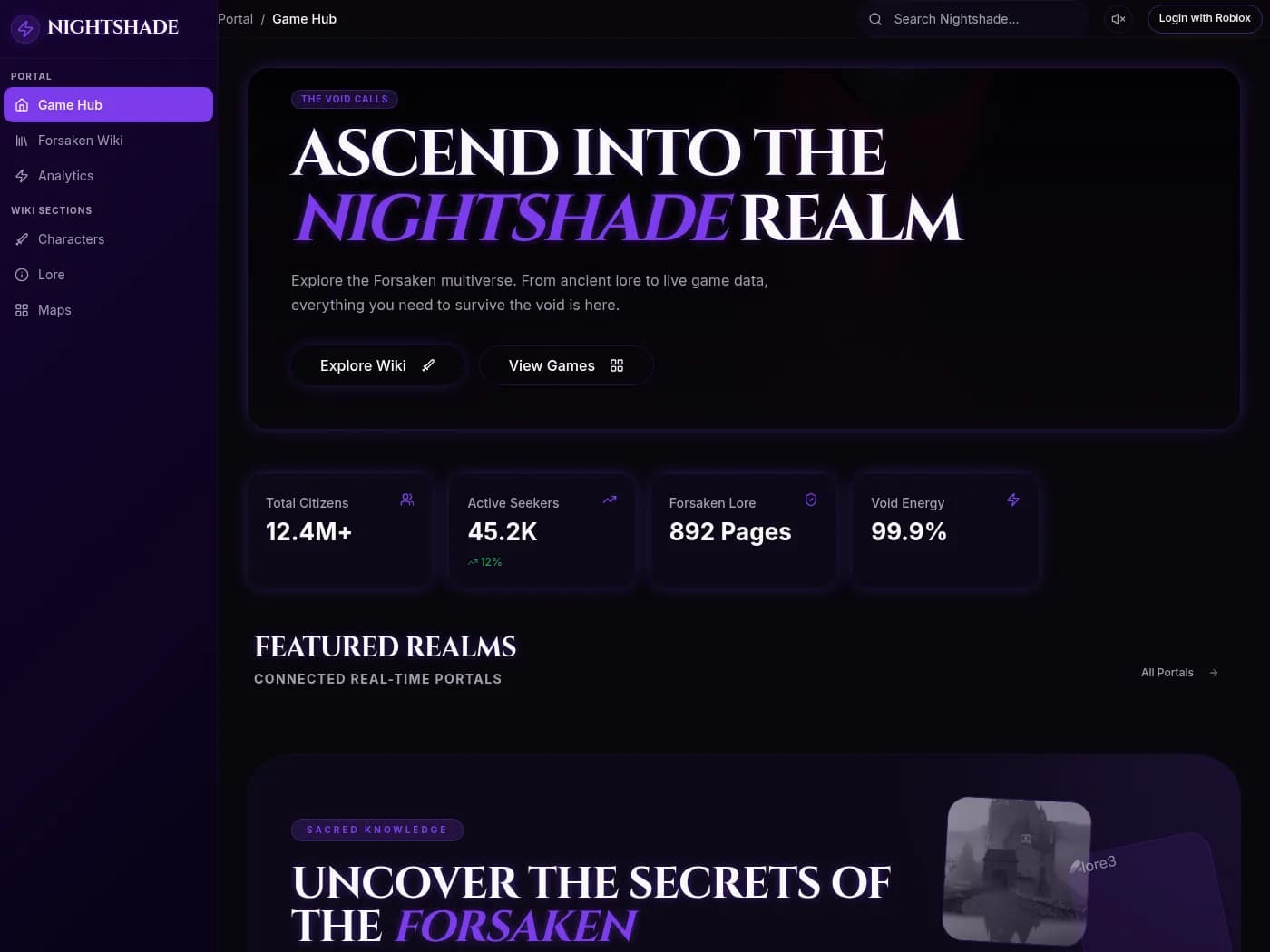 Nightshade Wiki Portal
