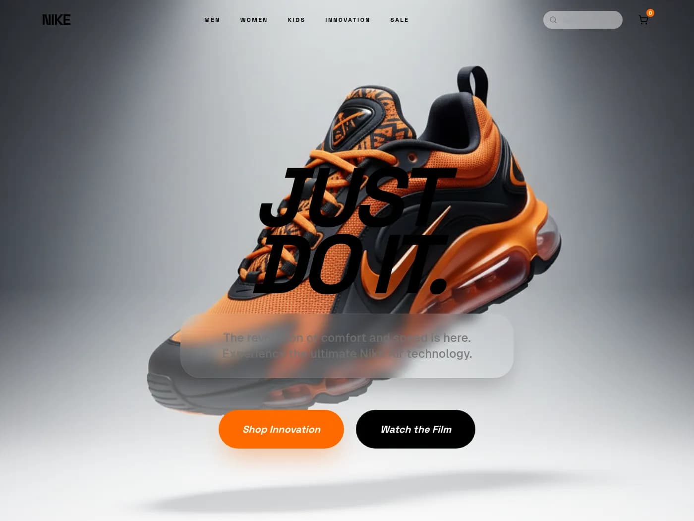 Nike-Inspired UI Website