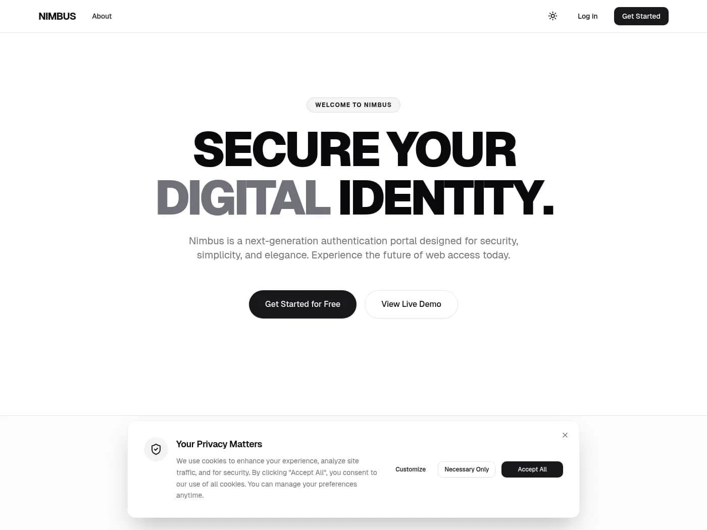 Nimbus Auth Portal