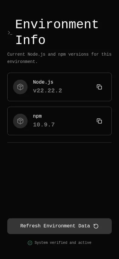 Node Version Checker