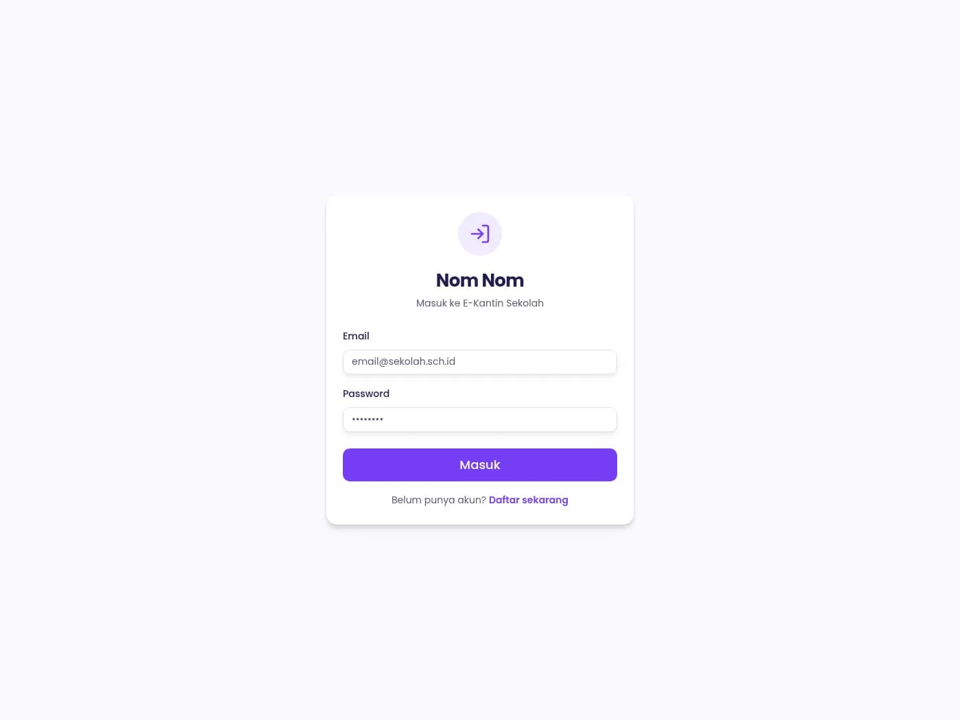 Nom Nom E-Canteen App