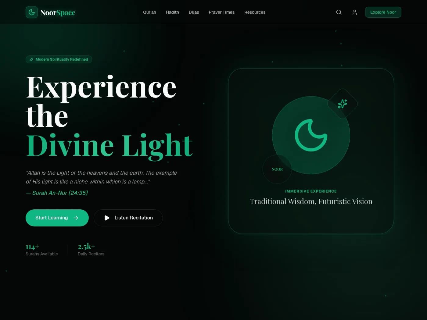 NoorSpace Islamic Portal